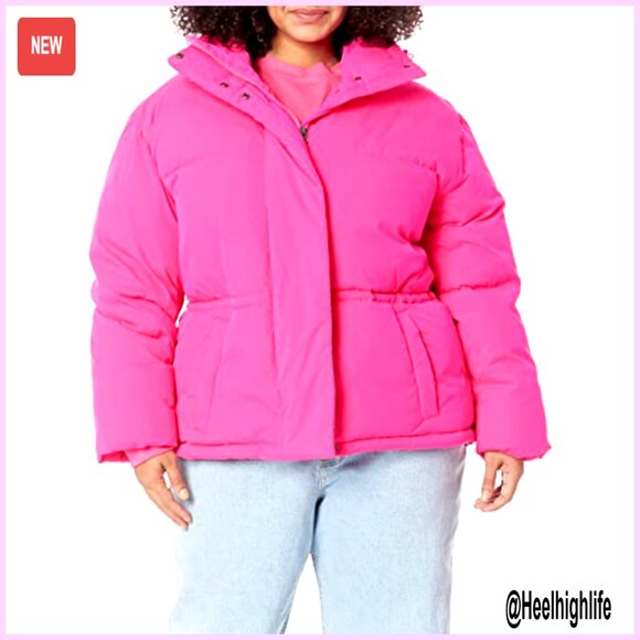 Jackets & Coats | Womens Short Waisted Puffer Jacket Waterresistant ...